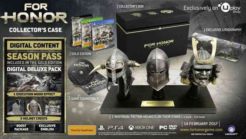 For Honor Collector’s Case Announced, Includes Stunning Warrior Helmets ...