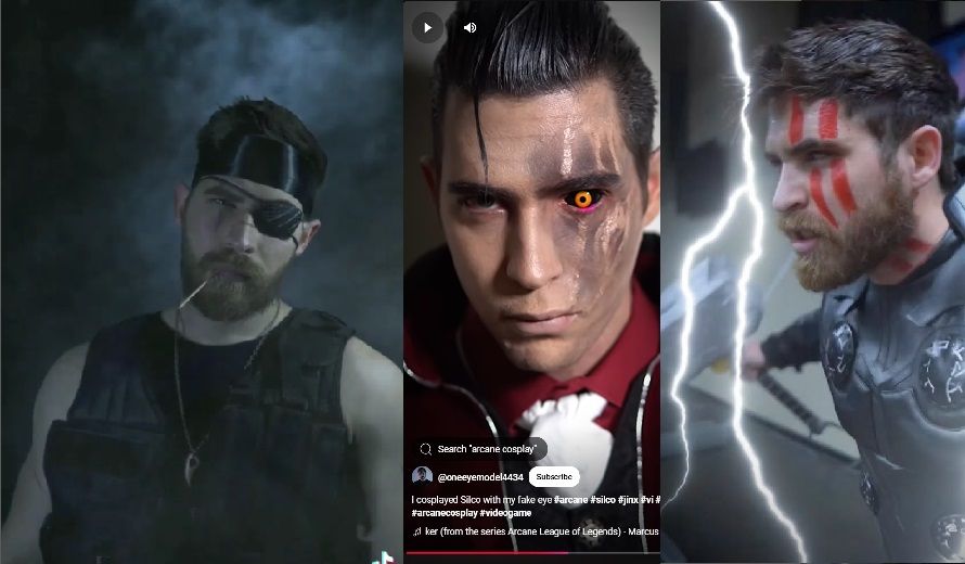Oneeyemodel's Cosplay Turns Prosthetics into Costumes